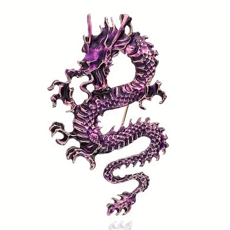 Twelve Zodiac Dragon Brooch Men Fashion Retro Metal Temu United Kingdom