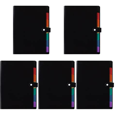 Nicemal 5pcs Expanding Files Folder Accordion Binder File Organizer