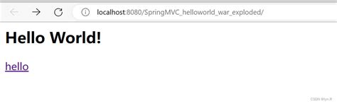 【springmvc】springmvc的入门程序——helloworld（有点详细）springmvc Helloworld Csdn博客