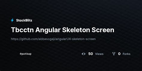 Tbcctn Angular Skeleton Screen Stackblitz
