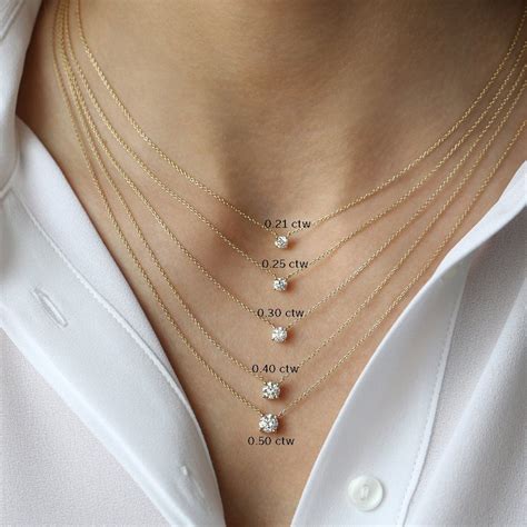 Diamond Solitaire Necklace Settings