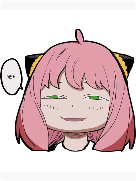 Anya Forge Heh Poster For Sale By Darkballon Redbubble