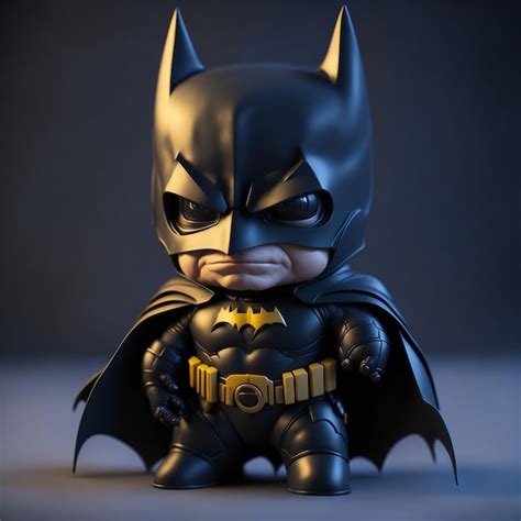 Premium Ai Image Masterpiece Batman Cute Mini V3