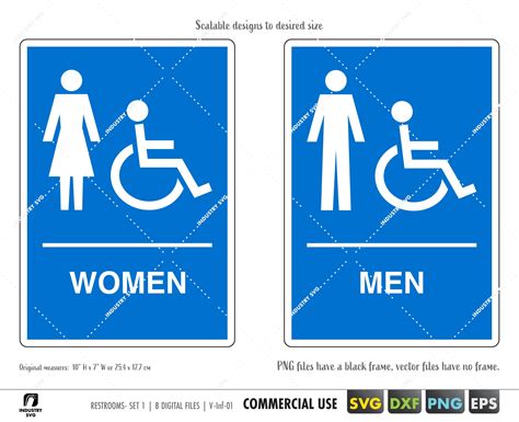 Restroom Sign Svg Restroom Svg Bathroom Sign Svg Bathroom Icon