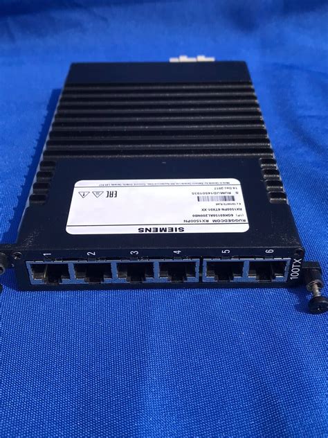 Ruggedcom Rx1500pn Lm 6tx01 Line Module 6 X 10 100tx Rj45 6gk6015 0al20