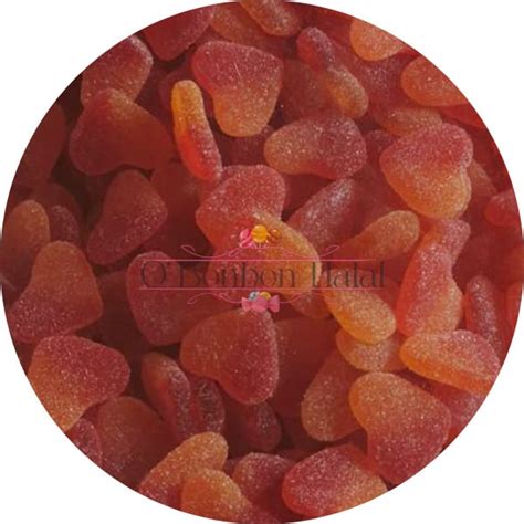 Bonbon halal en gros coeur de pêche 1 Kilo
