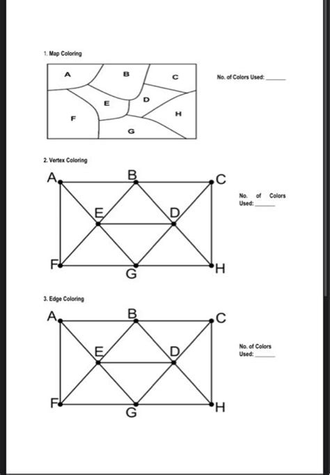 Solved 1 Map Coloring No Of Colors Used 2 Vertex Chegg