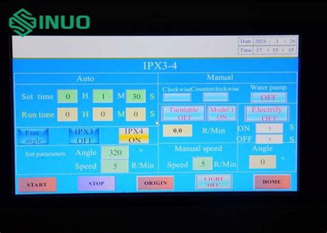 IEC 60529 IP Code IPX3 IPX6 Oscillating Tube And Jet Nozzle Test Chamber Waterproof Test