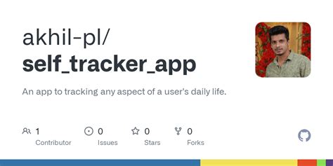 Github Akhil Pl Self Tracker App An App To Tracking Any Aspect Of A