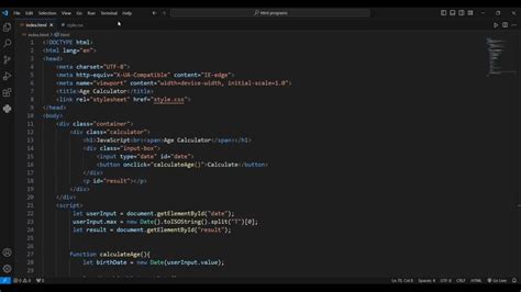 task 1 age calculator completed codealpha… anamika kumari