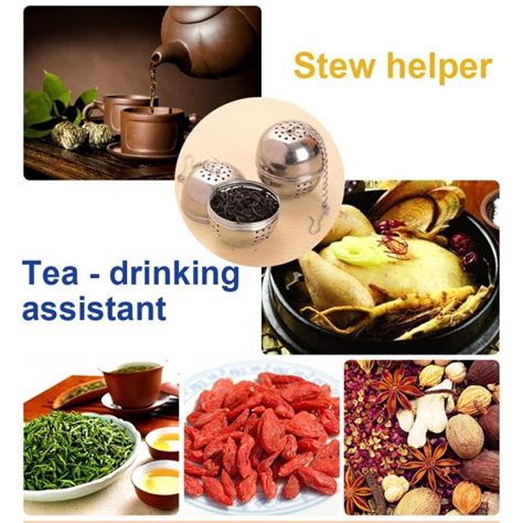 Spice Herbtea And Seasoning Filter Ball With Hanging Hook Stainless Steel Ball Tea Infuser