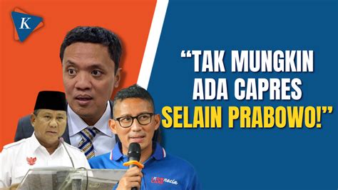 Gerindra Tegaskan Hanya Akan Usung Prabowo Sebagai Capres