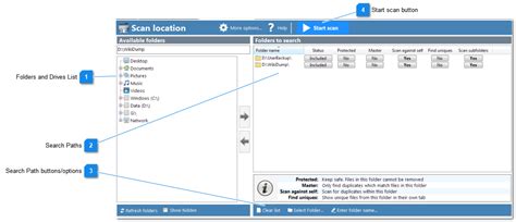 Topic Scan Location Tab