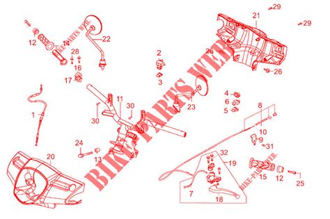 Guidon Retroviseurs Pour Kymco Like T Euro Ii Kymco Catalogue De Pi Ces D Tach Es D