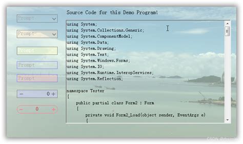 Transparent Textbox Winform Winform Textbox Csdn