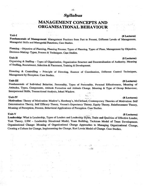 Aktu Management Concept And Organisational Behaviour Compressed Pdf