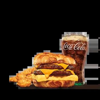 Double Sausage Egg And Cheese Croissanwich Meals 2025