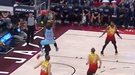 Video Heat Star Bam Adebayo Puts Rudy Gobert On A Poster With Monster Dunk