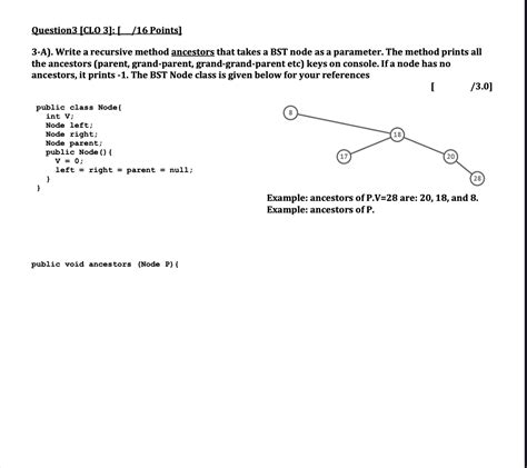 Solved Question3 Clo 3 16 Points 3 A Write A