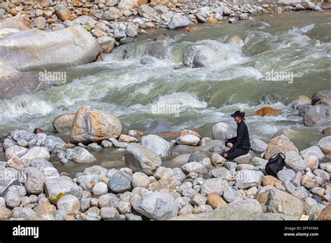 India Uttarakhand Gangotri Himalaya Pilgrimage Site Bhagirathi