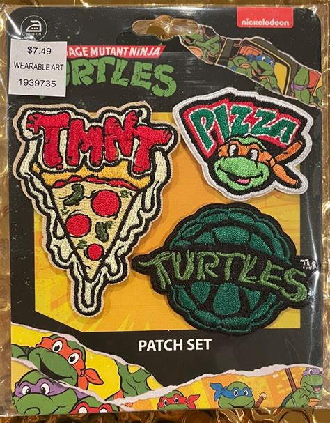 Teenage Mutant Ninja Turtles Iron On Patch Set Etsy