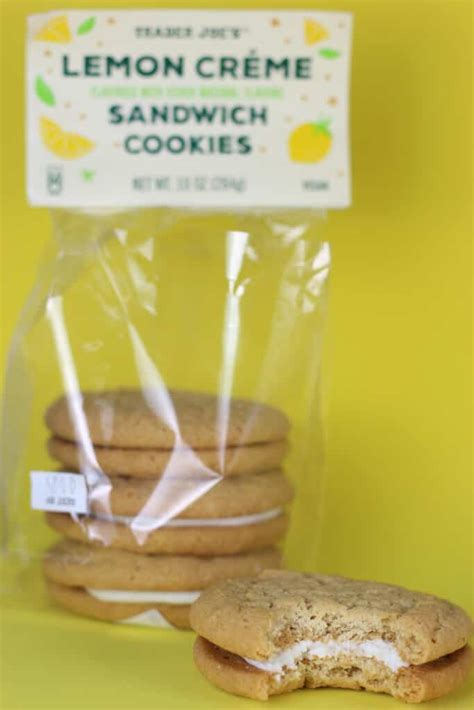 Trader Joes Lemon Creme Sandwich Cookies