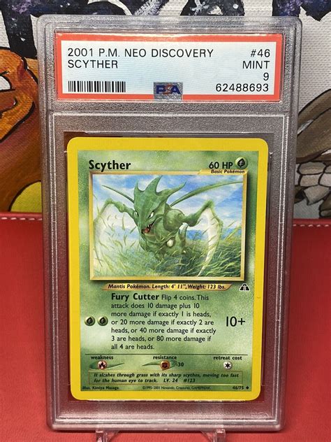 Scyther Neo Discovery Set Pokemon Card Values MAVIN