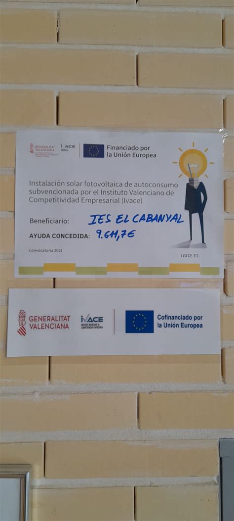 InstalaciÓn Fotovoltaica Al Institut «ies El Cabanyal Ies El Cabanyal