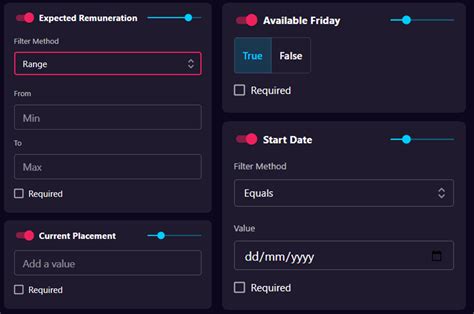 Custom Fields In Our Candidate Search Interface
