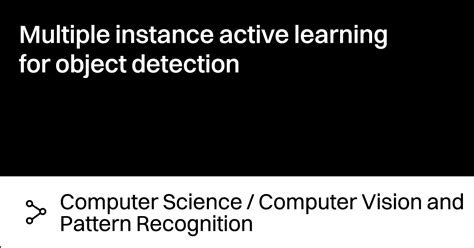 Multiple Instance Active Learning For Object Detection