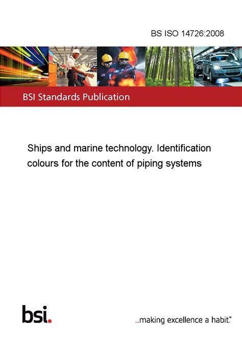 BS ISO 14726 2008 Ships And Marine Technology Identification Colours For The Content Of Piping