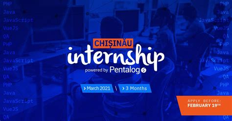 Pentalog On Linkedin Careerintech Php Java Vuejs Javascript Qa Internship Chisinau