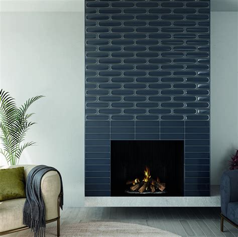 Aquarelle Titanium Blue Plain 75x300mm Myaree Ceramics