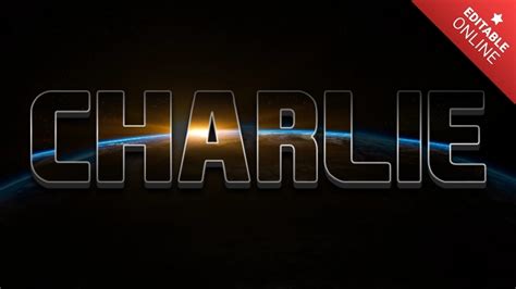Charlie Text Effect Generator