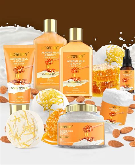 Lovery Almond Milk And Honey Home Spa Body Care T Set 10 Piece Macys