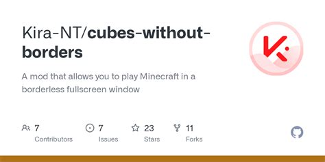 GitHub Kira NT Cubes Without Borders A Mod That Allows You To Play