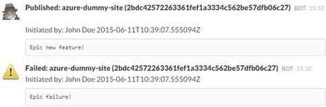 Github Wcomabkudupostdeploymentslackhook Azure Kudo Web App Post Deployment Hook That