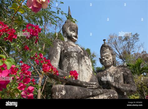 Buddhistic Sculptures In Sala Kaeo Ku Park Near Nong Khai At The Mekong