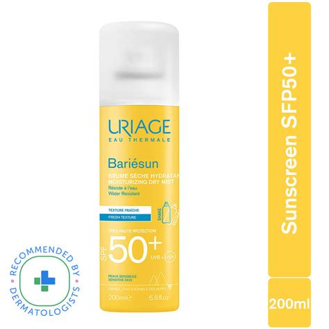 Uriage Bariesun Spf 50 Moisturizing Dry Mist Sunscreen Buy Uriage Bariesun Spf 50