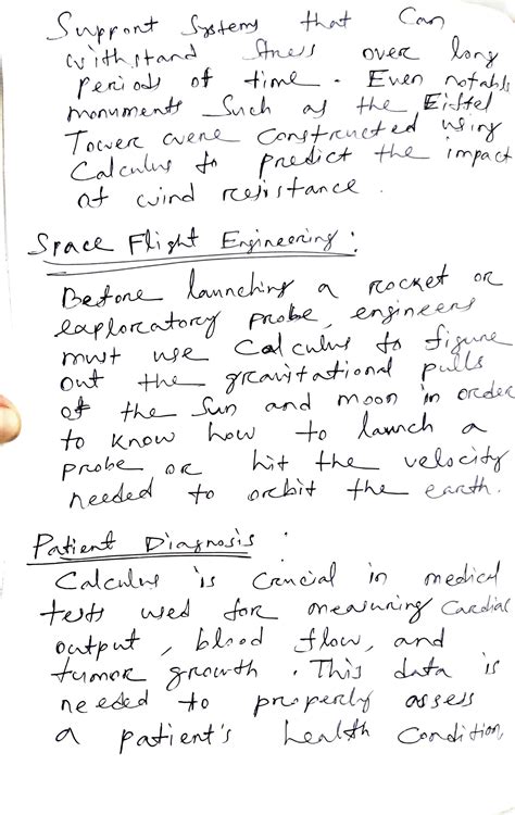 Solved Real World Application In Calculus I Related To Science
