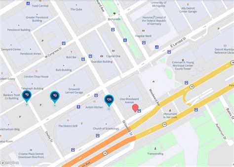 Map Of Spirit Plaza And Near Parking Transportation Riders United