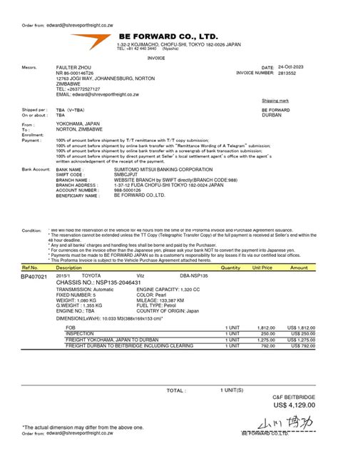 Invoiceno 2813552 Pdf Invoice Wire Transfer