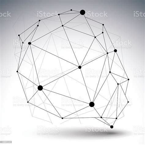 벡터 디지탈 3d 추상화 결정 격자 통합 기하 다각형 오브젝트입니다 0명에 대한 스톡 벡터 아트 및 기타 이미지 0명