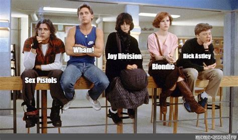 Создать комикс мем клуб завтрак герои The Breakfast Club 1985 клуб завтрак фильм 1985 постер