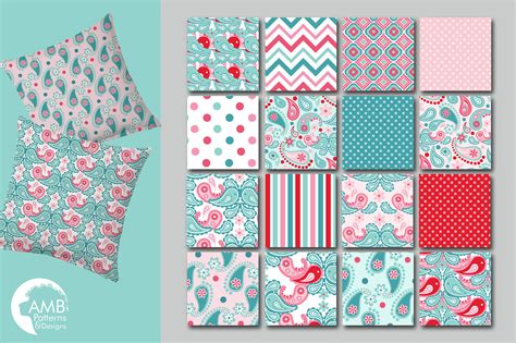 Pretty Paisley Patterns Paisley Papers Amb 1456 By Ambillustrations