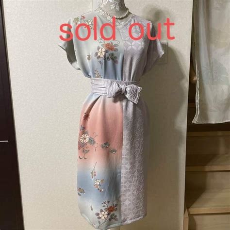 シルク★着物リメイク 和洋服 チュニック ワンピース 七宝柄 ラベンダーの通販 By 良いご縁であります様に🙇‍♀️｜ラクマ