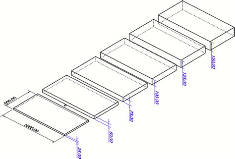 Geometries For Varying Confinement Height Dimensions In Mm Download