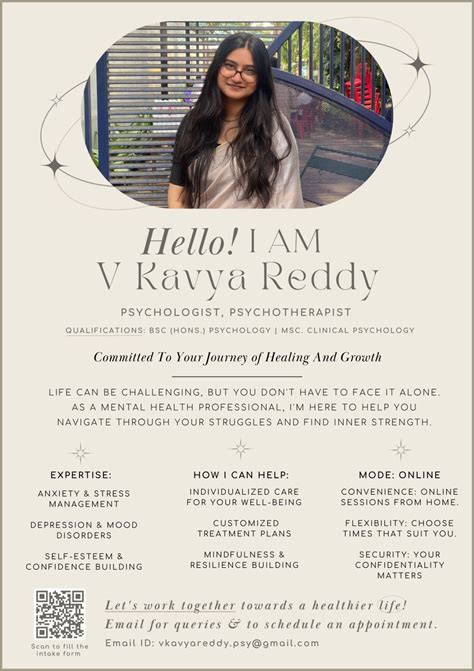 V Kavya Reddy On Linkedin Therapy Mentalhealth Mentalhealthservices