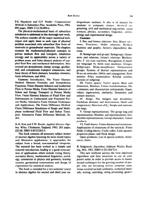 Applied Abstract Algebra 1984 Pdf Ring Mathematics