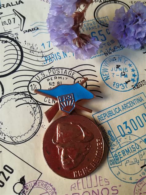 Original Ddr Pin Badge Hans Beimler Fdj Medal Etsy